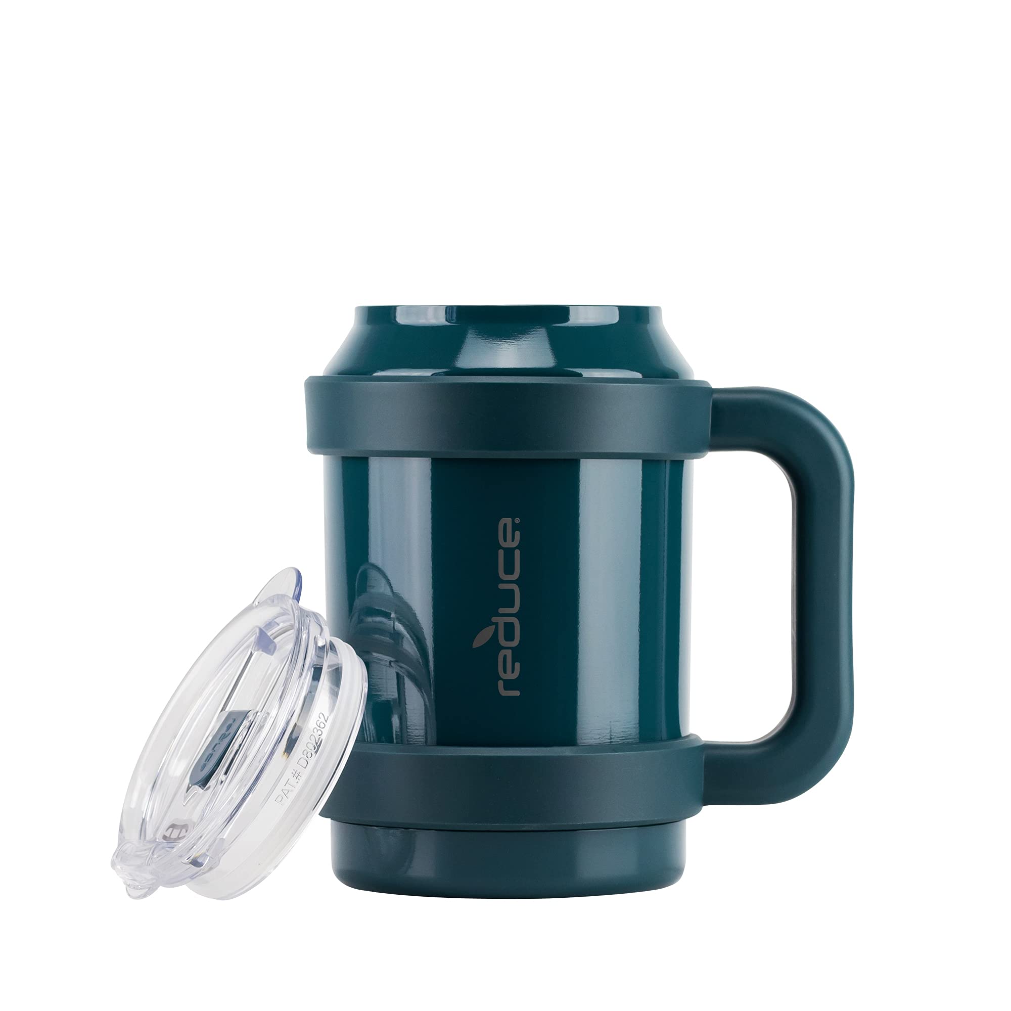 Reduce 32 oz Mug Tumbler, Stainless Steel with Handle - Keeps Drinks Cold up to 30 Hours - Sweat Proof, Dishwasher Safe, BPA Free - Dark Web, Opaque Gloss