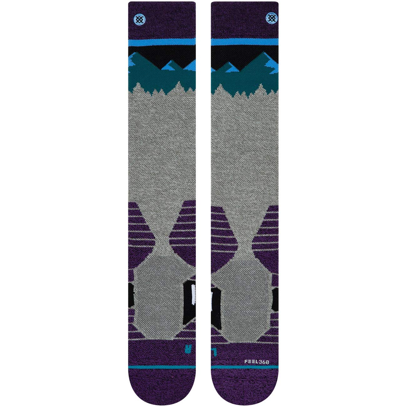 Stance Ridge Line Socks - Blue, 6-8.5 US