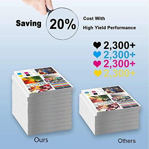 SINIYA 2-Pack (Yellow) Compatible High Yield C250 408351 Printer Toner Cartridge use for Ricoh M C250FWB M C250 Printers