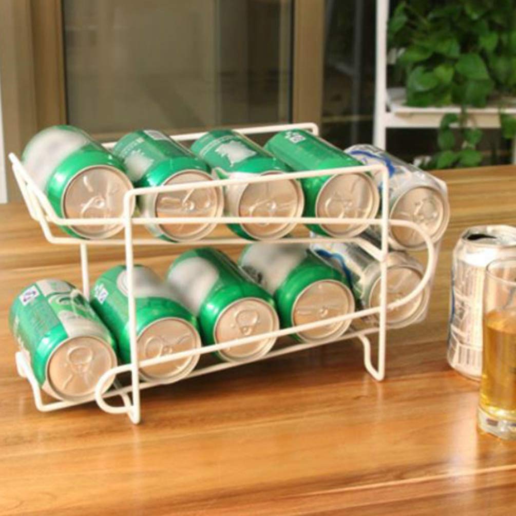 TOPBATHY Fridge Soda Can Rack Beverage Rack Dispenser Refrigerator Beer Can Organizer for Home Store