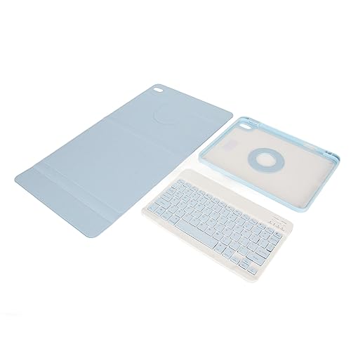 Yitre Tablet Keyboard, Magnetic PU Leather PC Portable Keyboard 180mAh Battery Pen Holder for 2022 Tablet with Case (Blue)