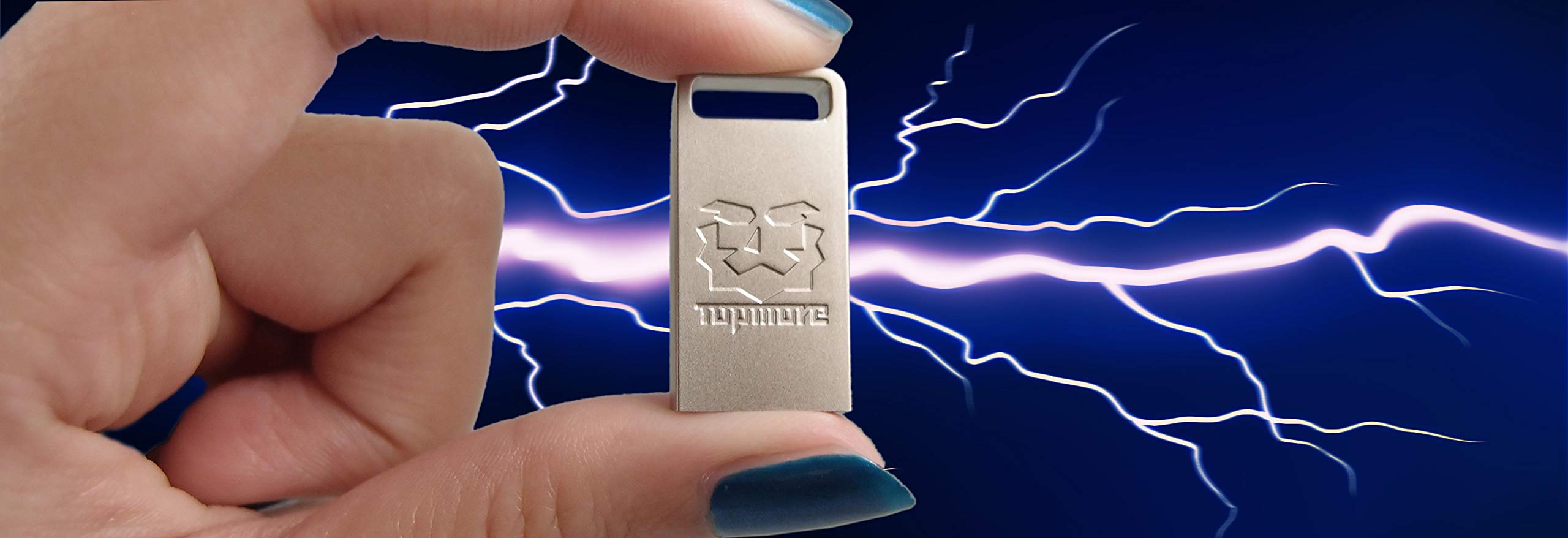 TOPMORE ZH Pearl Nickel USB2.0 32GB USB Drive | Shockproof | DUST-Proof | Anti-Static | Made in Taiwan