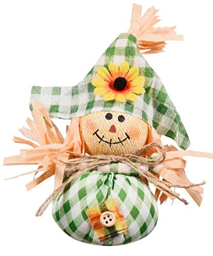 TopNotch Outlet Tabletop Scarecrow - Harvest Decor (4 Pc) Add a Homey Way to Accent Your Dining Table This Holiday Season - Primitive Fall Figurines - Tabletop Decoration