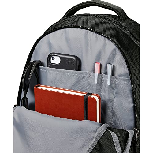Under Armour Unisex-Adult Hustle 5.0 Backpack , Baroque Green (311)/Black , One Size Fits All