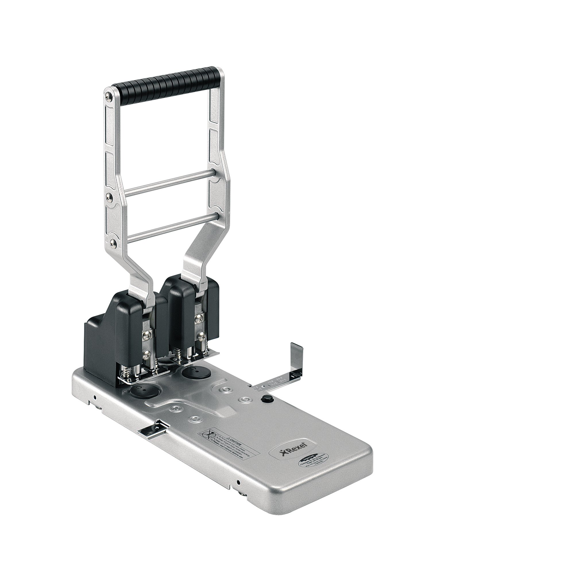 Rexel HD2150 Ultra Heavy Duty 2 Hole Punch, 150 Sheet Capacity, Effortless Punching, Metal, Silver/Black, 2101234