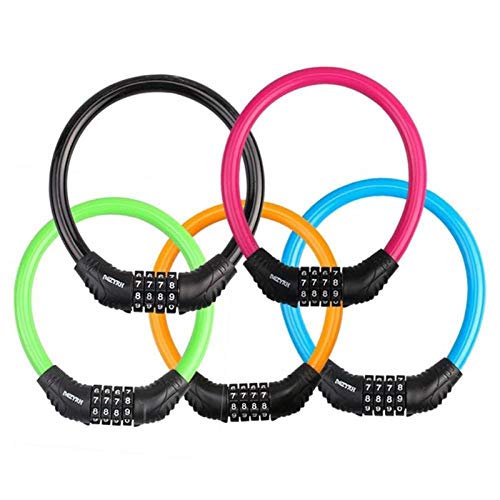 ZMYDZ Bicycle Lock Bicycle Lock Multi-Function Code Combination Bicycle Security Lock Bike Anti Theft Cable Lock-Black Bike Locks (Color : Red) (Color : Blue)