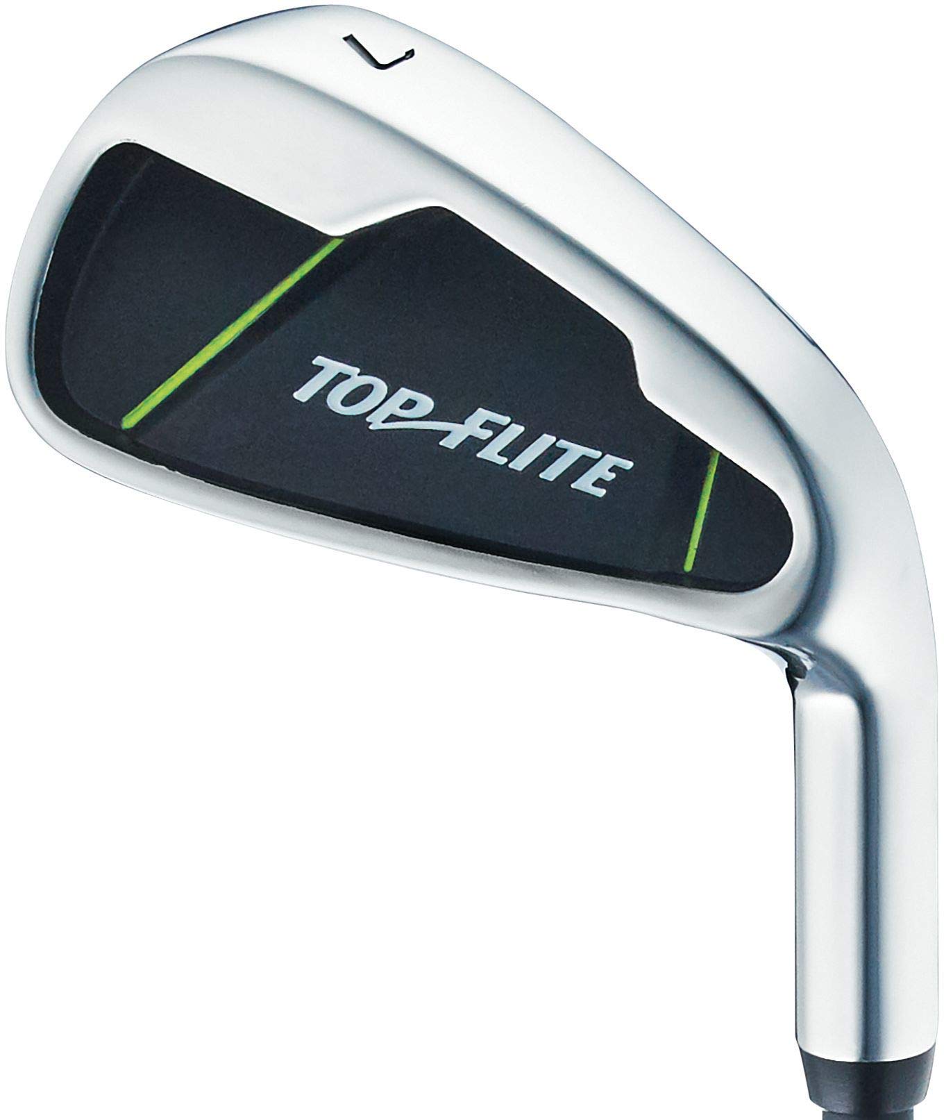 Top Flite 2019 Kids' 8-Piece Complete Golf Club Set – (Height 46” – 52”)-Grey/Volt-Right Hand