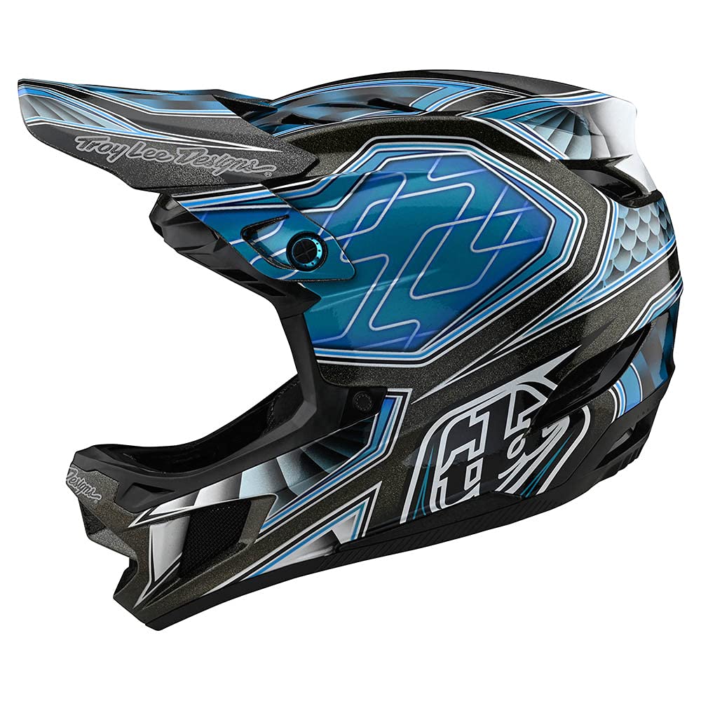 Troy Lee Designs Adult|Downhill|Bicycle|BMX|Full Face D4 Composite Helmet Low Rider W/MIPS (Teal, XL)