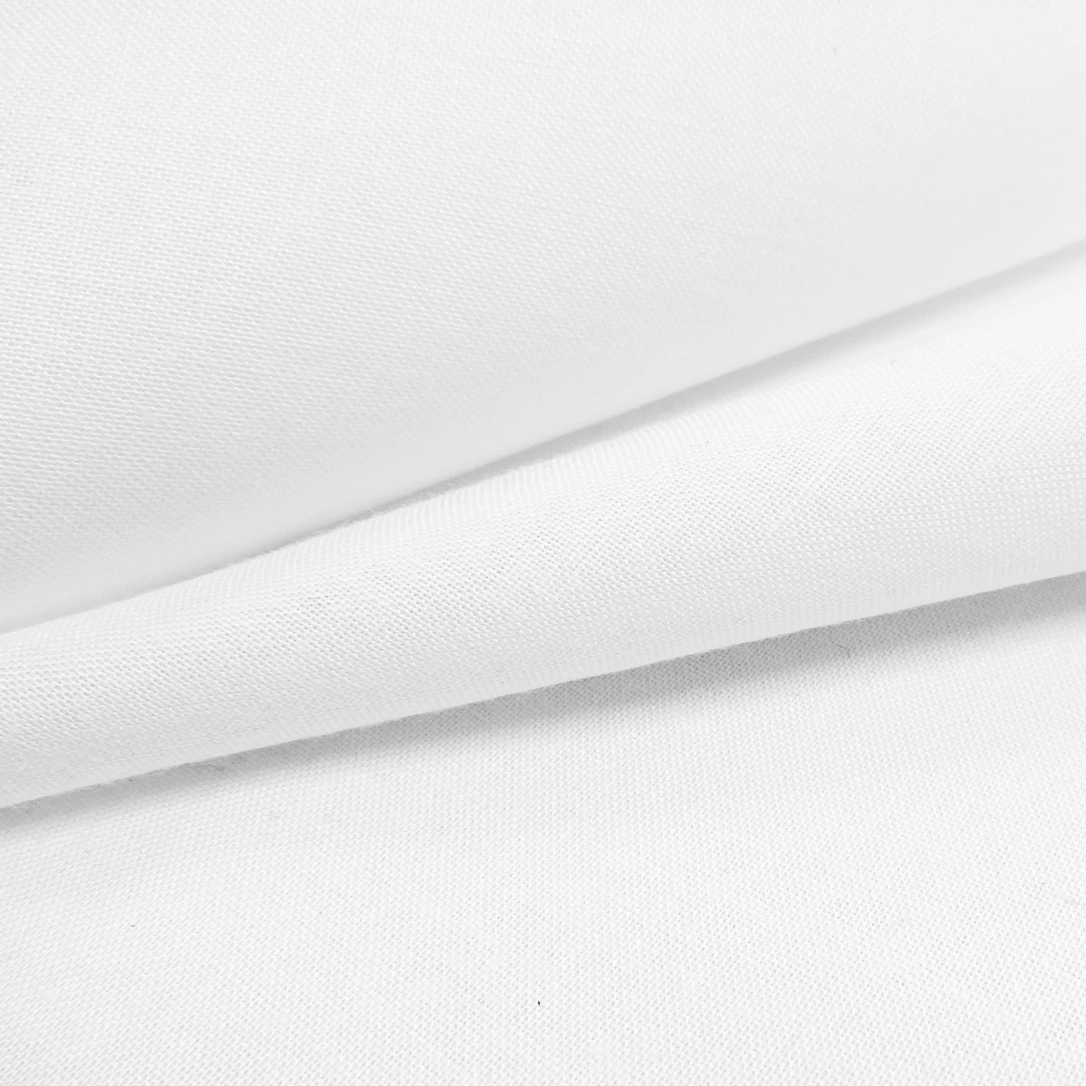 Shason Textile 100% Cotton Solid Fabric 45" Wide for Quilting Projects and Sewing, Sold by The Yard (1 Yard, White)