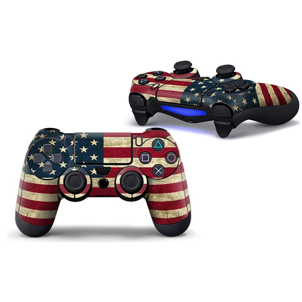 SKINOWN Skin Sticker for Sony PlayStation 4 DualShock Wireless Controller (America Flag)