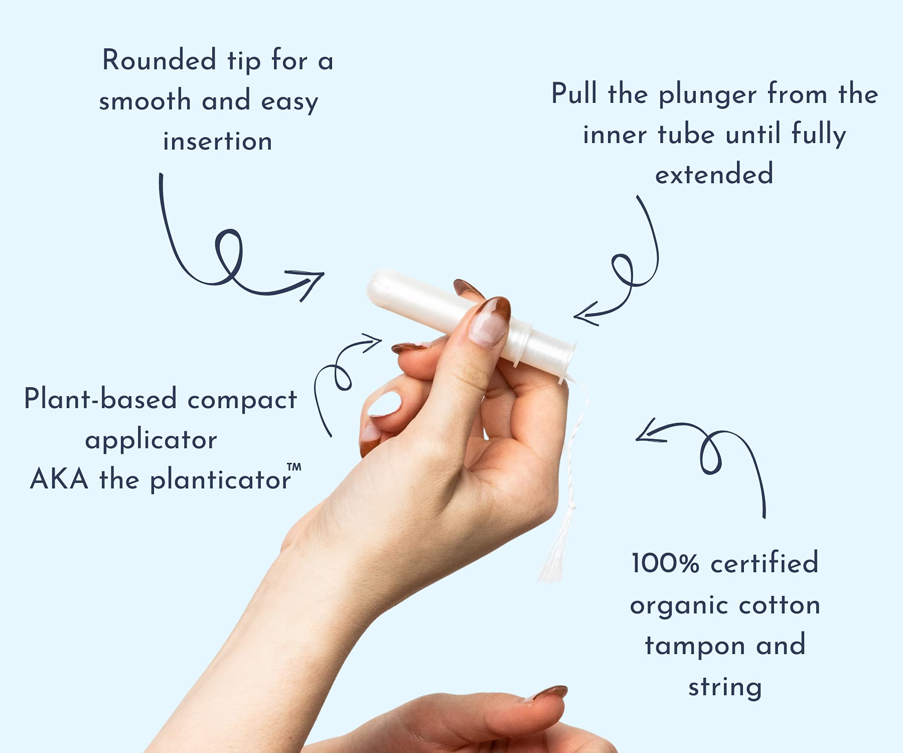 TOP the Organic Project: Cotton Tampons w/Plant Based Applicator (Comfort & Feel of Plastic) | (Unscented, Dye & Chemical Free. Safe, Thin & Superior Protection), Regular & Super (30)