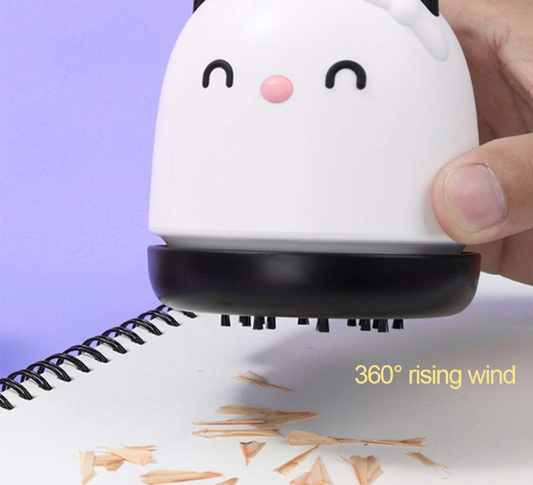USB Desktop Vacuum Desk Dust Cleaner Mini Table Cat Vaccum Scraps, Collector Kitchen Gadget Office Supplies for Mom, Student, Women