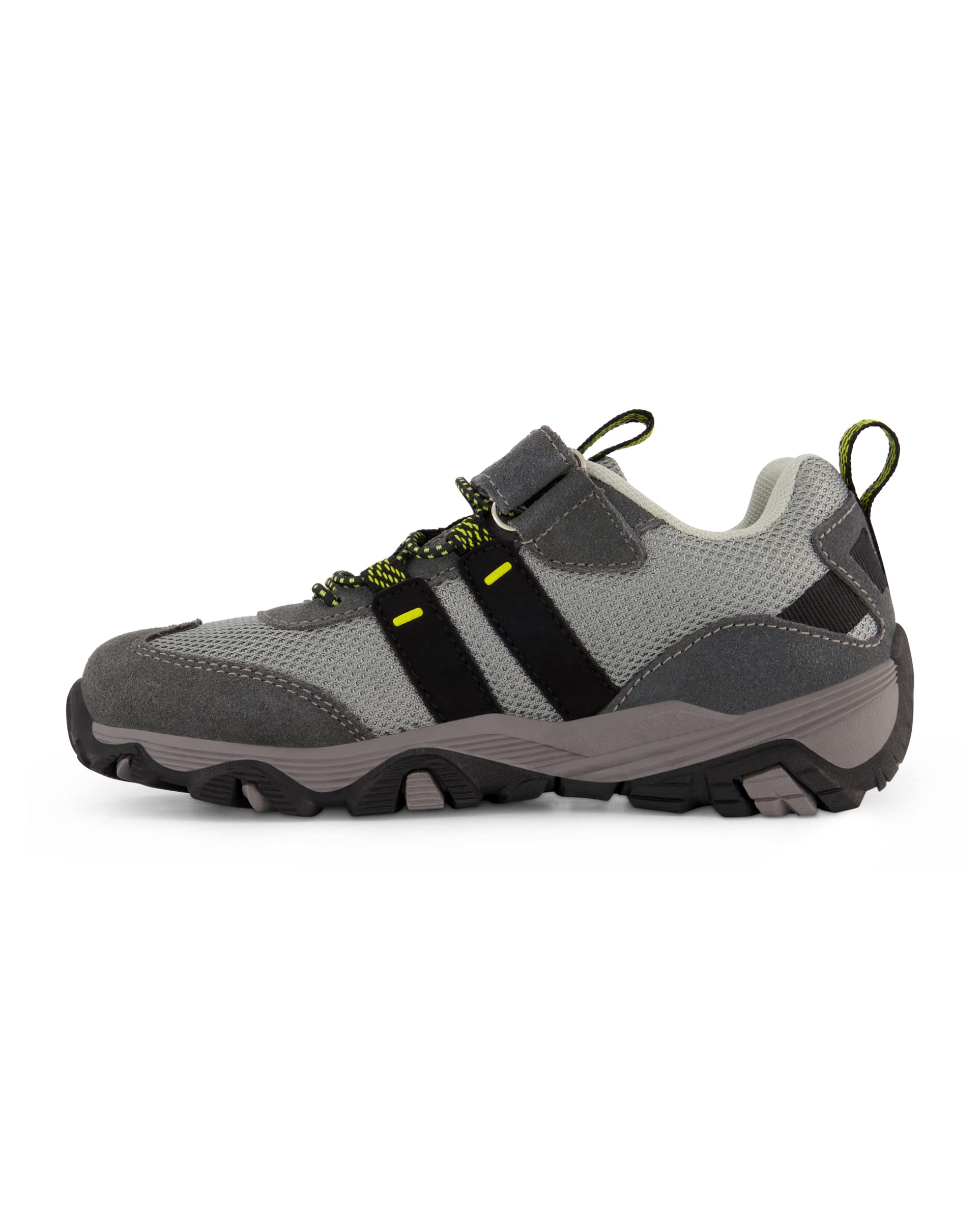 ZeroXposur Boys Denver Mesh Trail Shoes - Boys Hiking Shoes - Low-Profile Hiking Boots for Kids (Dark Shadow, 13)