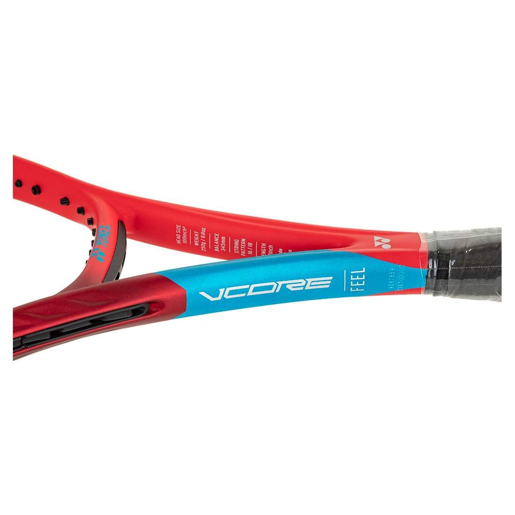 Yonex VCORE Feel Tennis Racquet, Tango Red (4 1/8" Grip Size)
