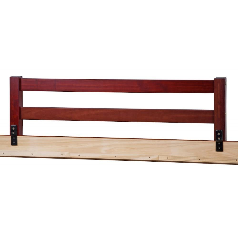 Wooden Safety Bed Side Guard Rail for Toddler, Kids and Childrenâs Beds (Cherry)