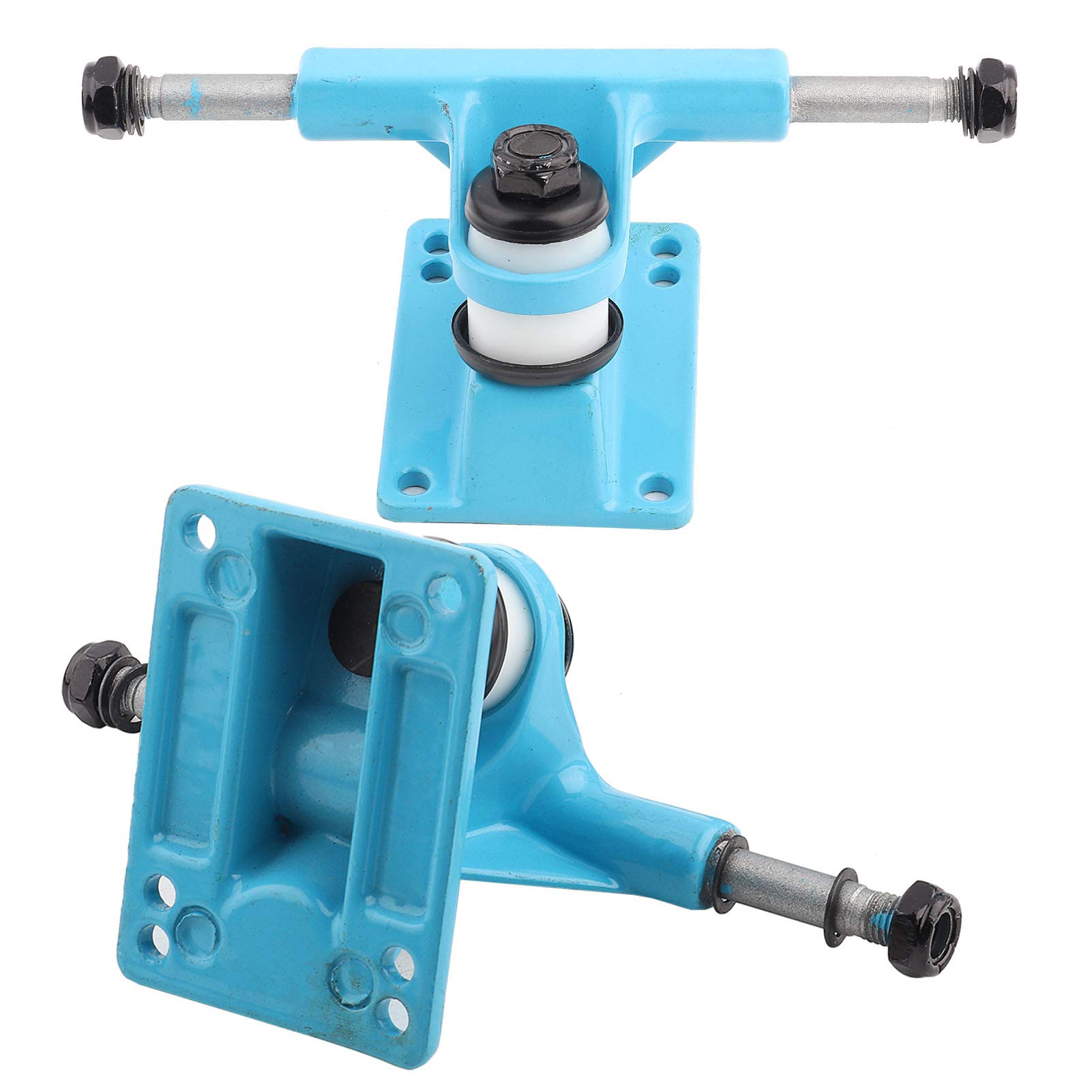 Skateboard Truck,2pcs Skateboard Trucks Combo 3.25inch Wheels ABEC Longboard Skatebaord Accessory(2#)