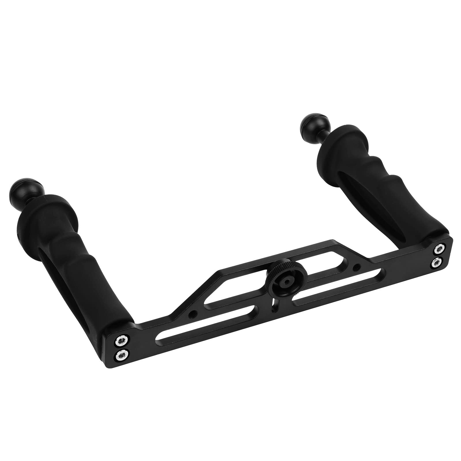 Shoot Aluminium Alloy Handheld Stabilizer Tray Handle Grip for Hero 12/11/10/9/8/7 6/5/4/3+/3 and 6 inch Dome Port and All LED Video Light Camera Camcorder with 1/4 inch Screw Hole