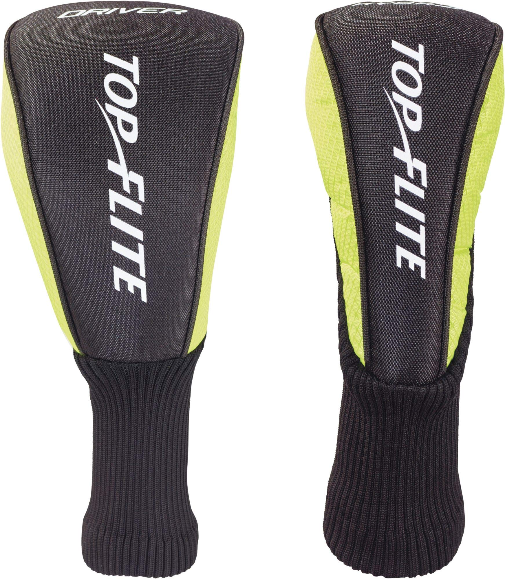 Top Flite 2019 Kids' 8-Piece Complete Golf Club Set – (Height 46” – 52”)-Grey/Volt-Right Hand