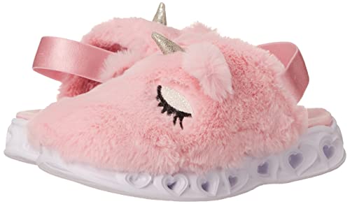 Skechers Kids Girls Heart Lights Sandals-Unicor Sneaker, Pink, 5 Toddler