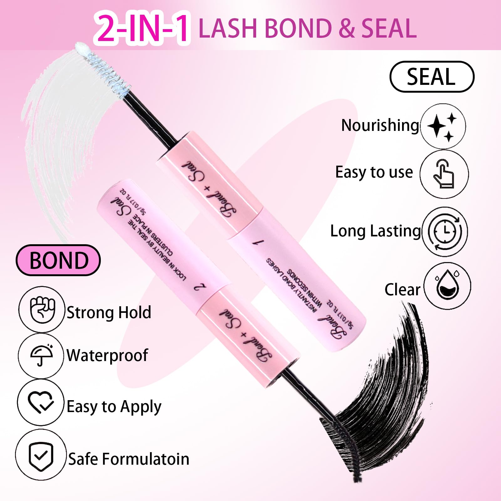 Volume Lash Clusters DIY Lash Extension Kit 300pcs Individual Lashes Kit D Curl Eyelashes Clusters With Bond and Seal 30D 40D 9mm-16mm for Self Application ,by Zovimi (30D+40D Lash Extension Kit)