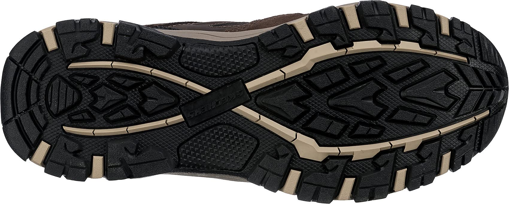 Skechers Men's Selmen-Enago Trail Oxford Hiking Shoe, Chocolate, 11 Extra Wide US