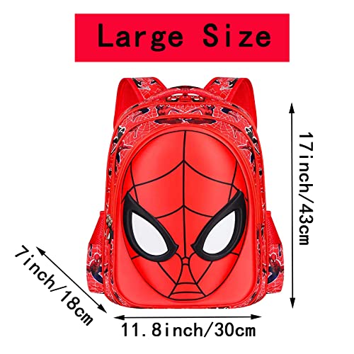 TKKUY 3D Large Adjustable Shoulder Strap Backpack, Multi-Function Laptop Casual Bookbag 17"