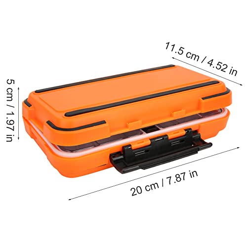 Yeuipea Fishing Bait Lure Box, ABS Waterproof Fishing Tackle Box Bait Lure Hooks Storage Case Organizer Container Accessory(Large)