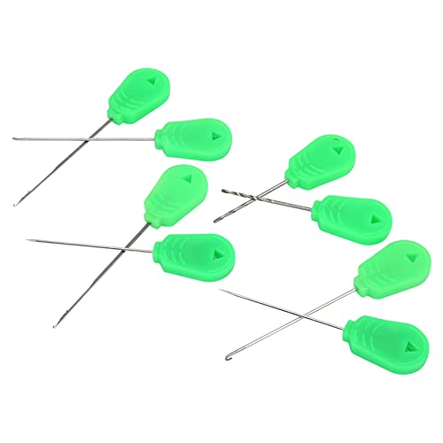 Yeuipea Fishing Bait Needles Fishing Bait,8pcs Carp Fishing Bait Rig Tool Portable Bait Needle Line Drill Tackle Rigging Tool