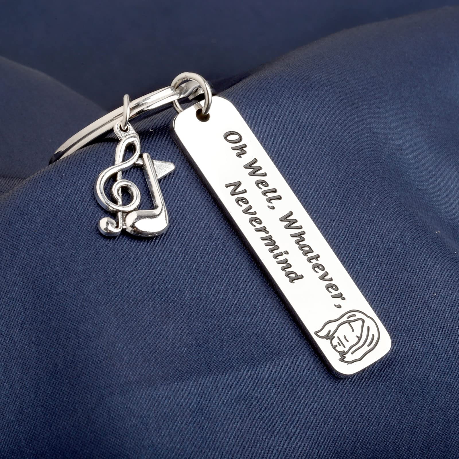 Zuo Bao Rock Music Jewelry Lyrics Gift Oh Well Whatever Nevermind Keychain Album Gift for Music Lovers (Oh Well Whatever Nevermind)