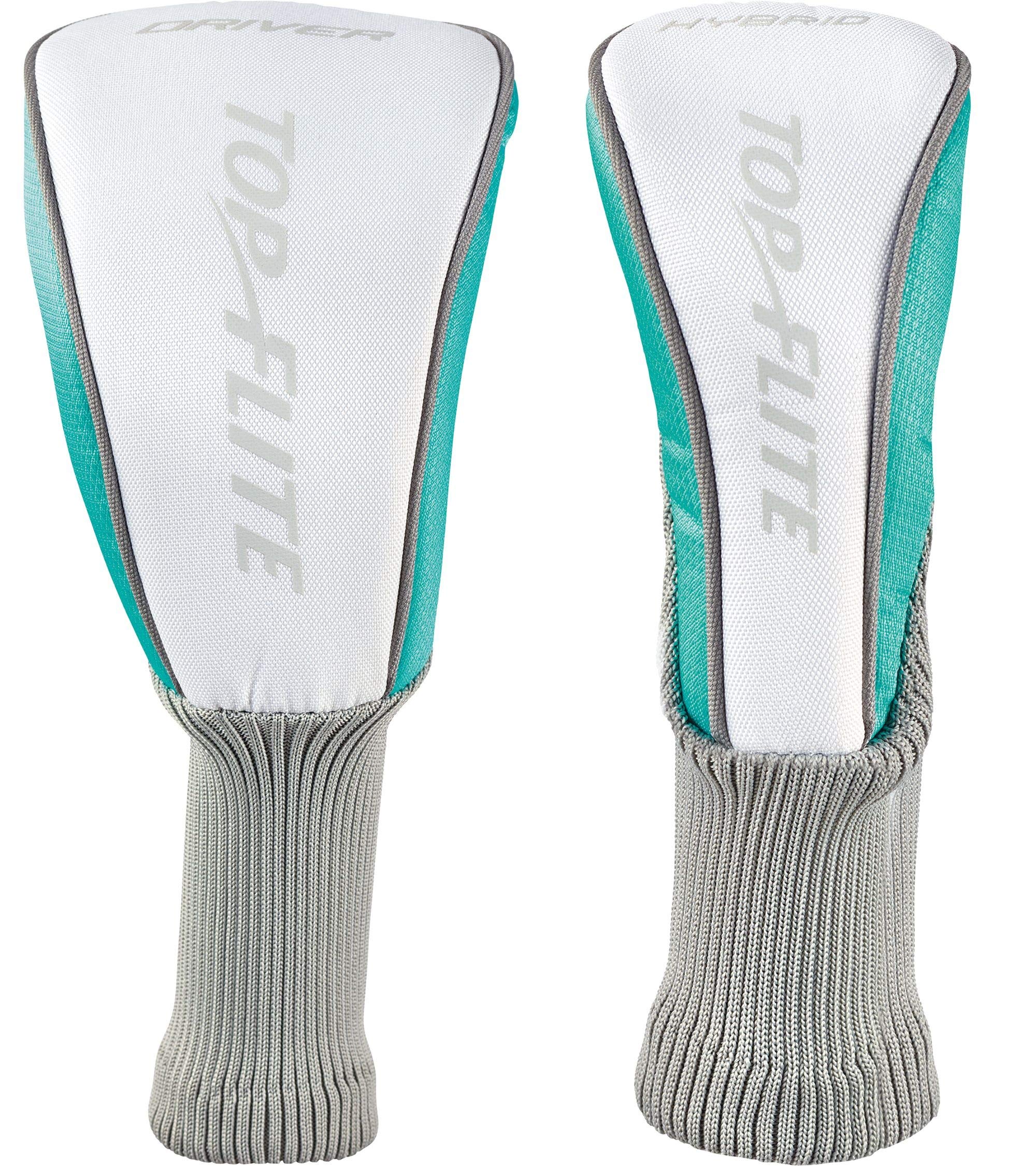 Top Flite Girls 9-Piece Complete Golf Set w/Bag Teal Left Hand Ages 9-12