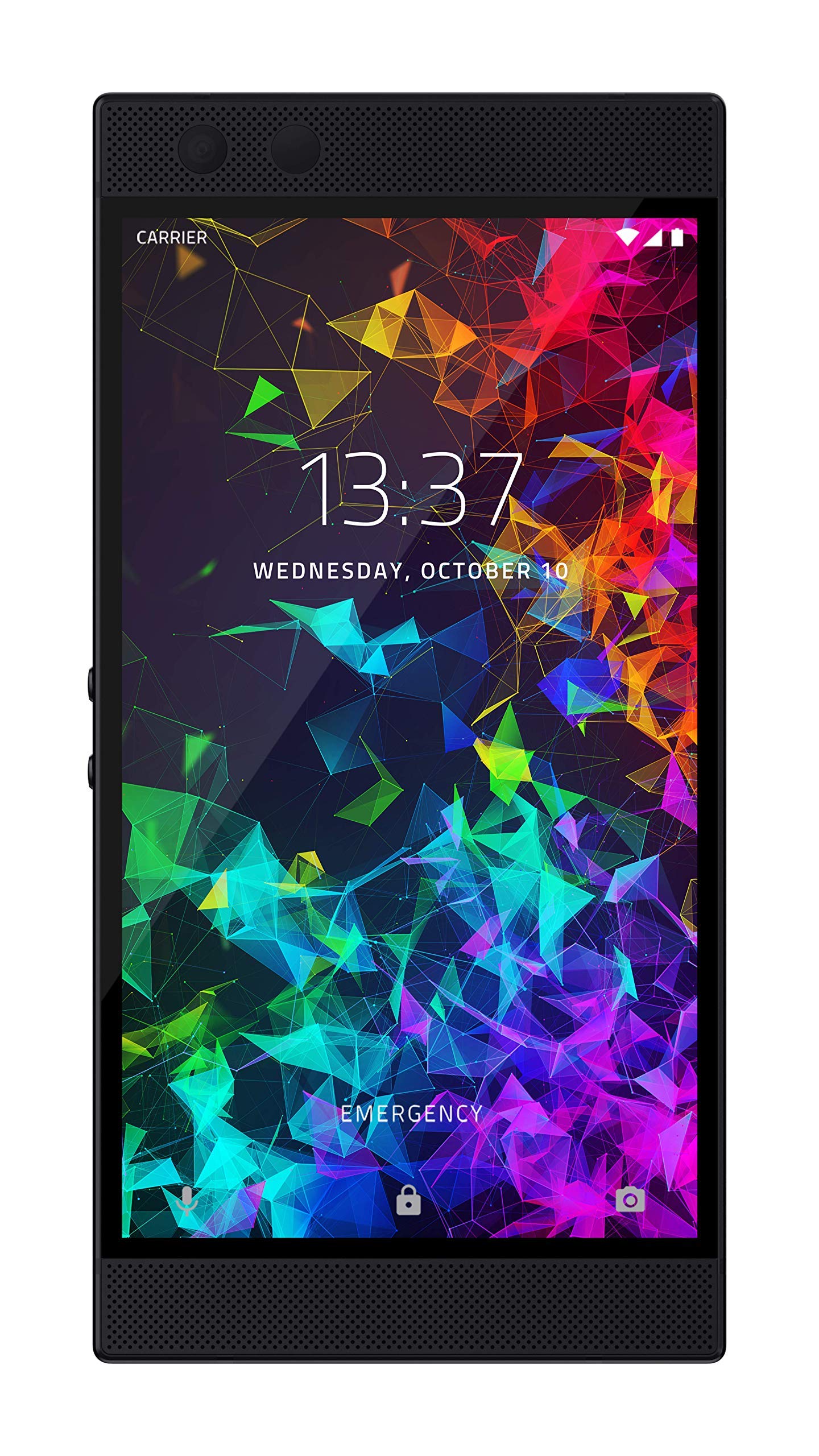 Razer Phone 2 Unlocked Gaming Smartphone - 120Hz QHD Display - Snapdragon 845 - Wireless Charging - Chroma - 8GB RAM - 64GB - Mirror Black Finish (Renewed)