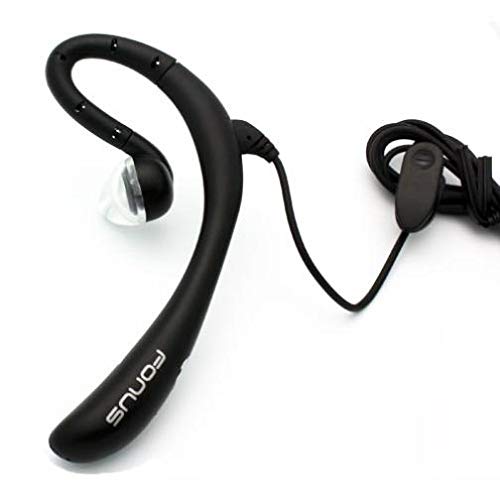 Wired Mono Headset Earphone w Mic Headphone 3.5mm for Moto G Power (2020), Single Earbud Hands-Free Microphone Over-The-Ear Compatible with Motorola Moto G Power (2020)