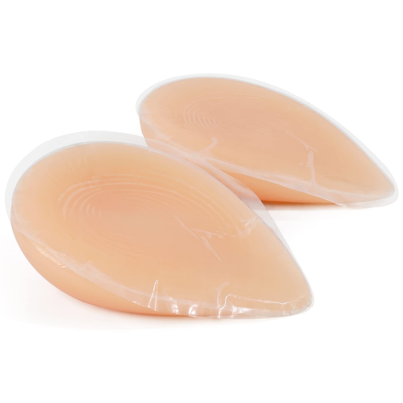 Vollence One Pair A Cup Self Adhesive Teardrop Silicone Breast Forms Mastectomy Bra Enhancer Inserts Concave Bra Pads