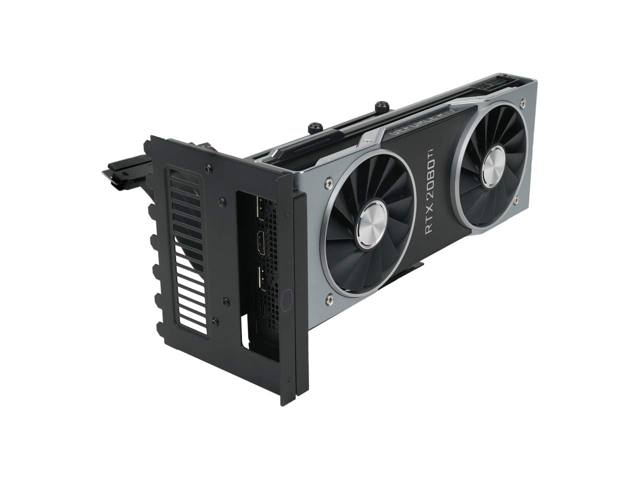 Toptekits Cooler Master Universal Vertical Graphics Card Holder KIT VER.2 with 165mm/6.5in Riser Cable, for Full Tower/Standard ATX Chassis with at Least 7 Available PCI Slots