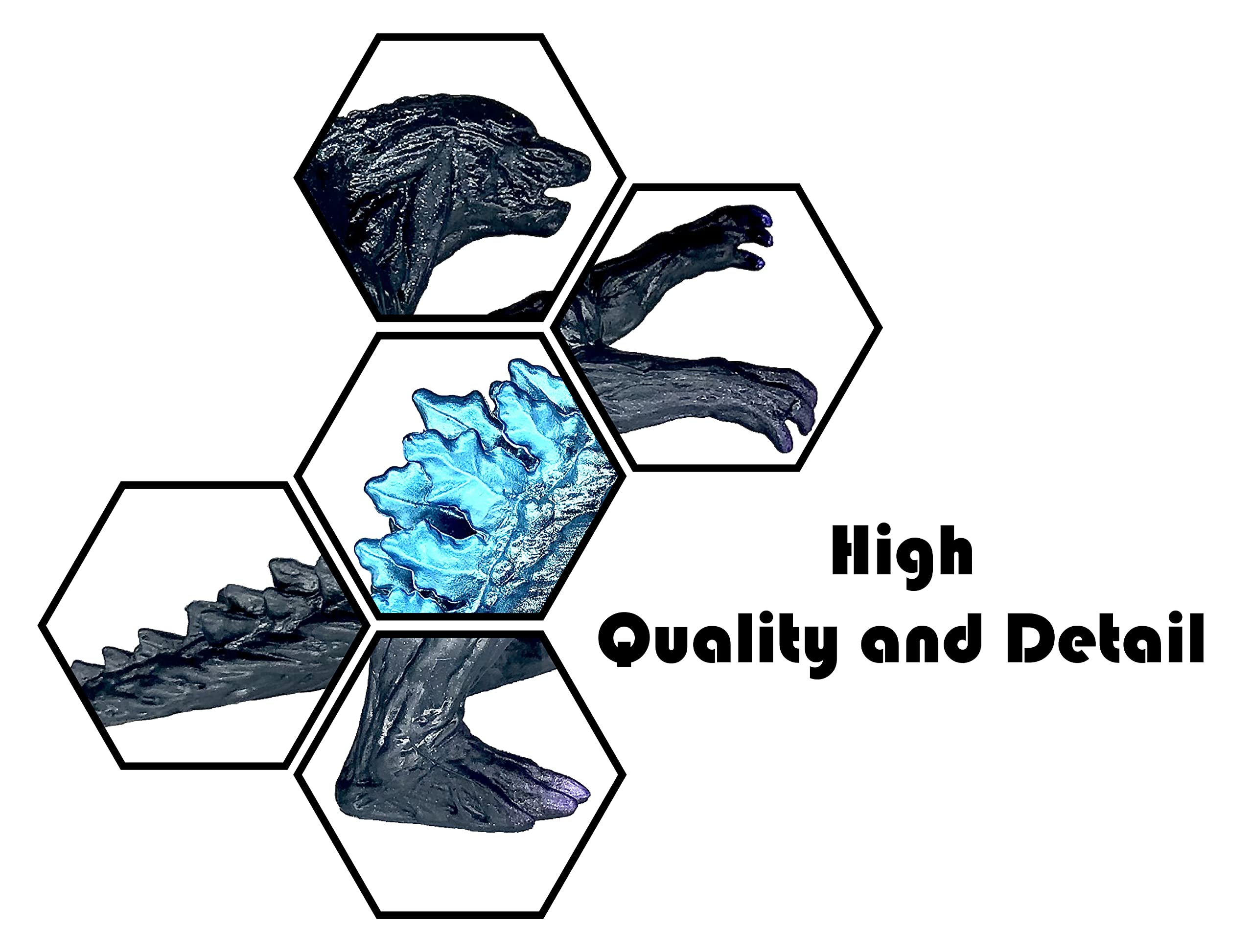 TwCare Set of 8 King Kong vs Godzilla Toys Movable Joint Action Figures King of The Monsters Birthday Dinosaur Kid Gift Cake Toppers