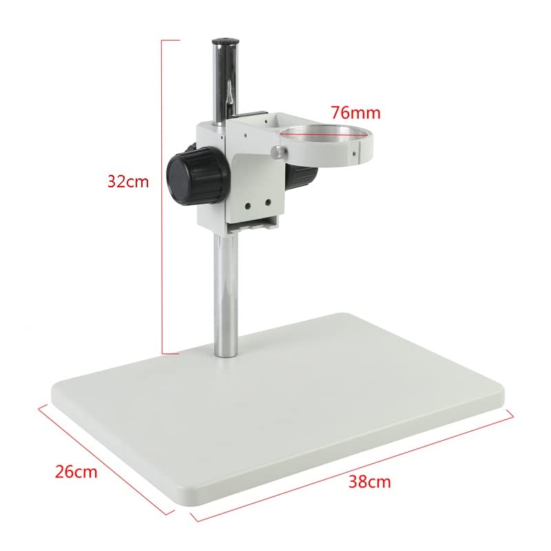 YUTR Industrial Binocular Trinocular Microscope Camera Stand Holder Arm Bracket 76mm Universal 360 Rotating Maintenance Workbench (Color : E, Size : 375 * 255MM)