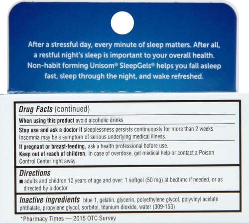 Unisom SleepGels, 32 Softgels per Box