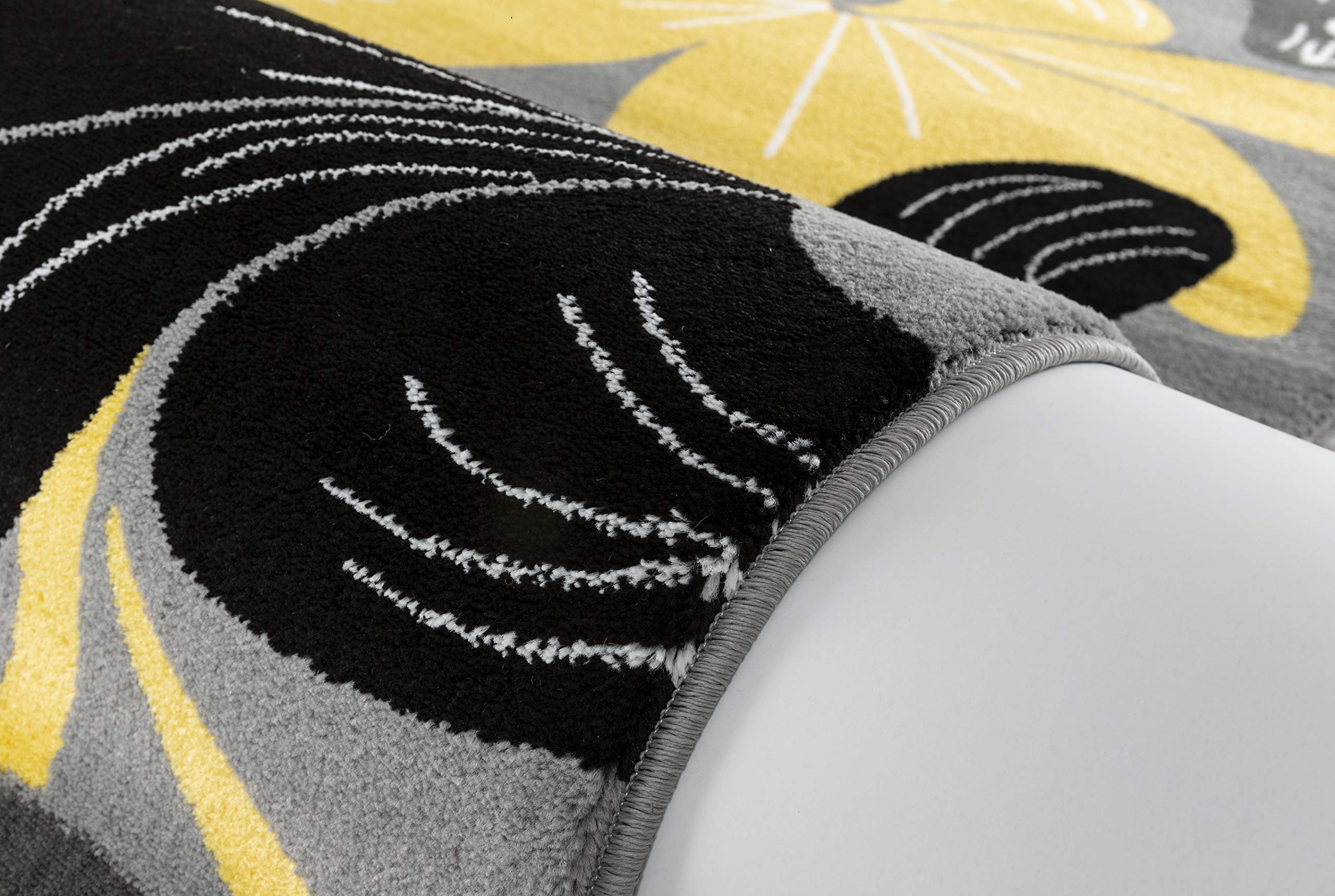 Rugs and Decor Metro/1000/5X7, 5'.1" x 7' Area Rug, Yellow