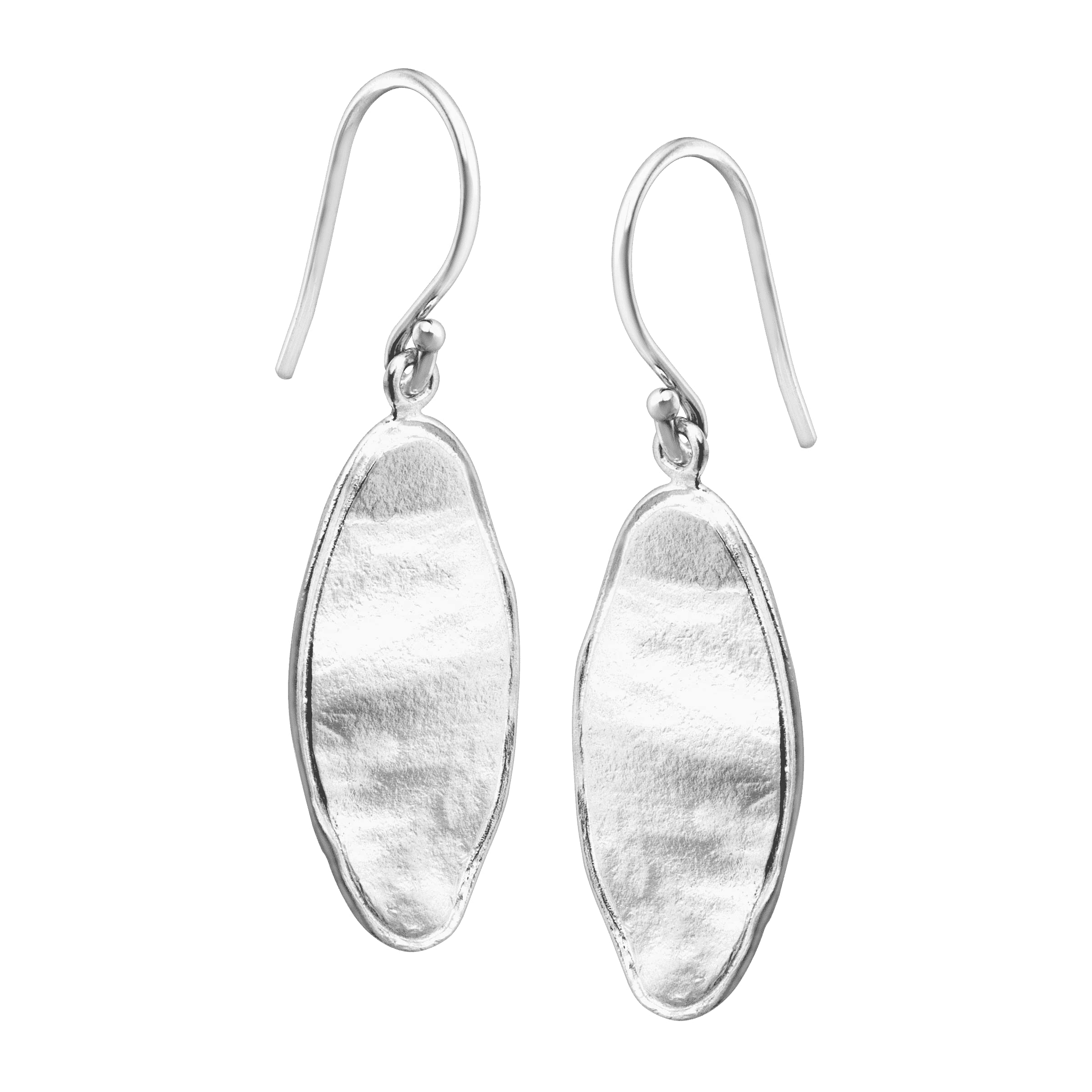 Silpada 'Just Imagine' Textured Oval Drop Earrings in Sterling Silver