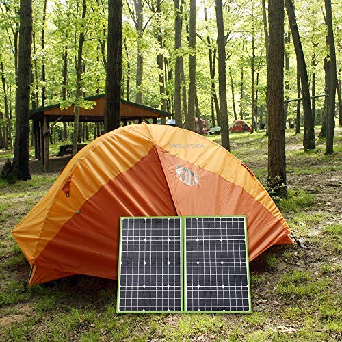 YUANFENGPOWER 100W 12V Foldable Solar Panels Kit Portable Solar Charge with 10A Controller for 12v/24v Battery, Camping, Travel RV Outdoor