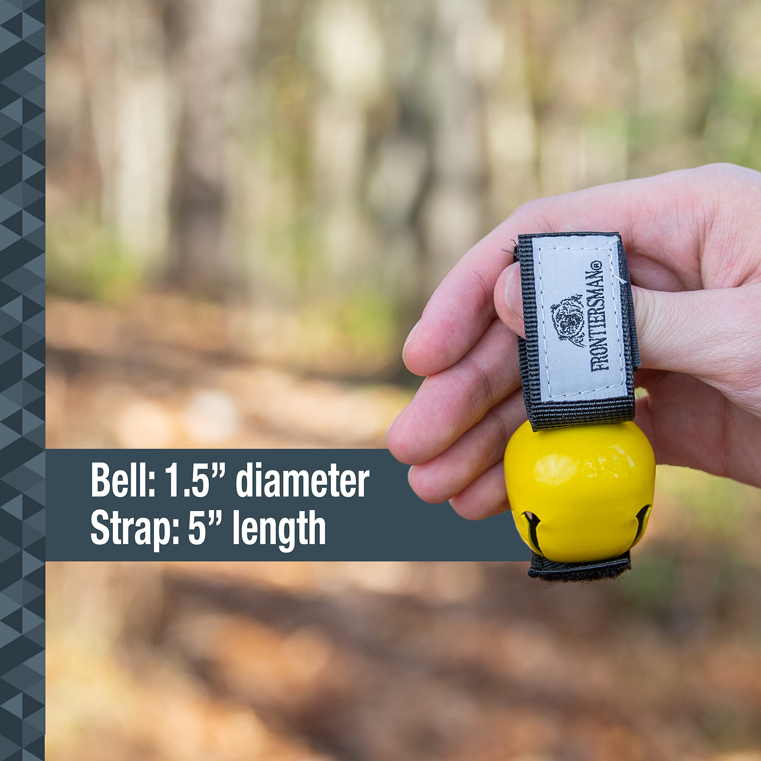 SABRE Frontiersman Bear Bell, Magnetic Silencer, Durable Hook and Loop Strap Attachment, Helps To Prevent Startling Bears While Hiking