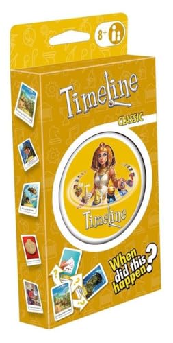 Timeline Classic Card Game - Test Your Knowledge Across Various Historical Themes! Fun Educational Trivia Game for Kids & Adults, Ages 8+, 2-6 Players, 15 Minute Playtime, Made by Zygomatic