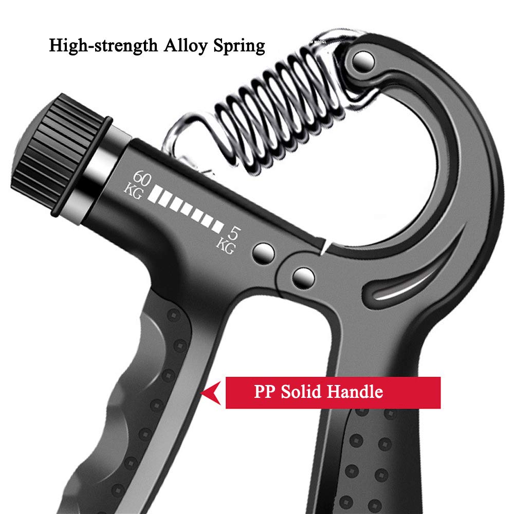 UFonding Upgraded Hand Grip Strengthener with Auto Count Adjustable Resistance 11-132 lbs for Youth Men Training 1 Pack