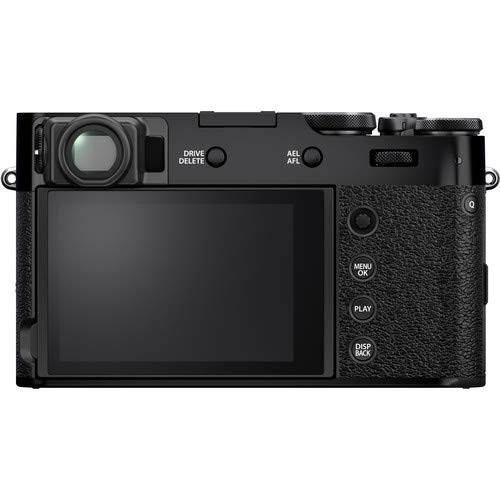RUNYAO Fujifilm X100V Digital Camera Bundle Includes: SanDisk 64GB Extreme SDXC Memory Card +Spare Battery + More (6 Items) (Black)