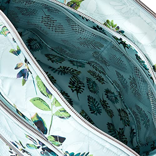 Vera Bradley Women's Performance Twill Campus Backpack, Seawater Blooms, One Size