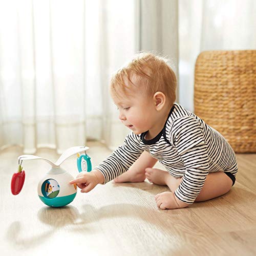 Tiny Love Tummy Time Mobile Entertainer, Toy with Music and Lights, 0M +, Meadow Days