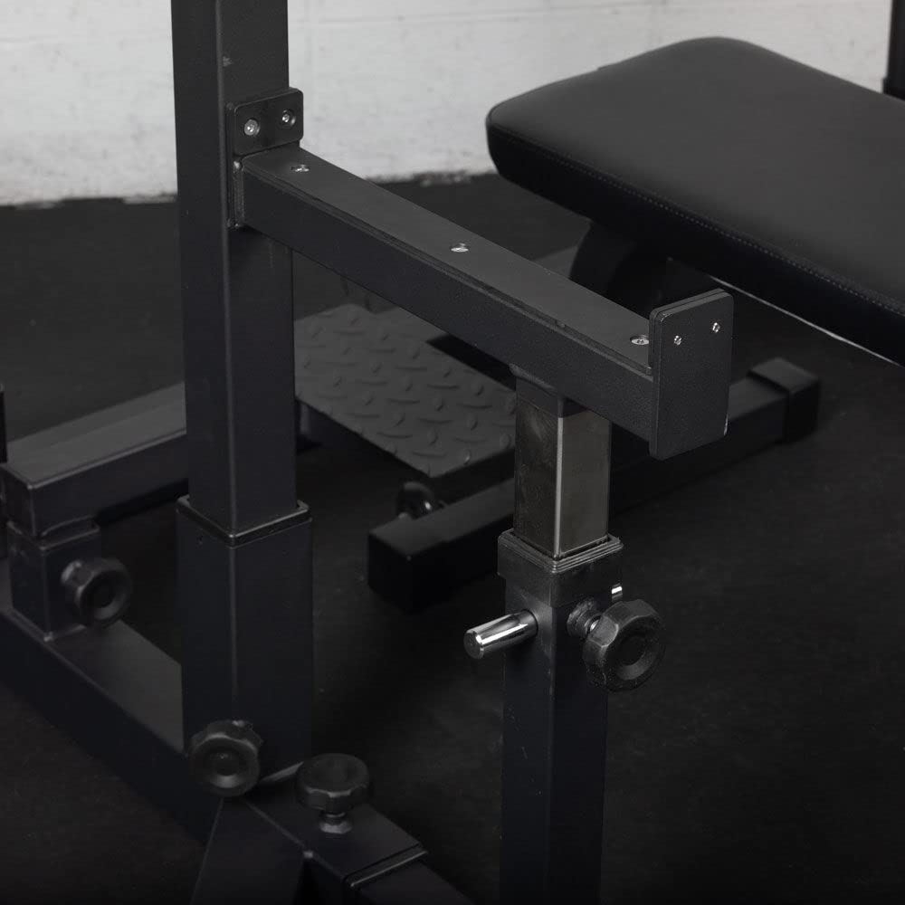 Titan Fitness Competition Bench and Squat Rack Combo, Rated 1,000 LB, Competition Standards, Fully Adjustable