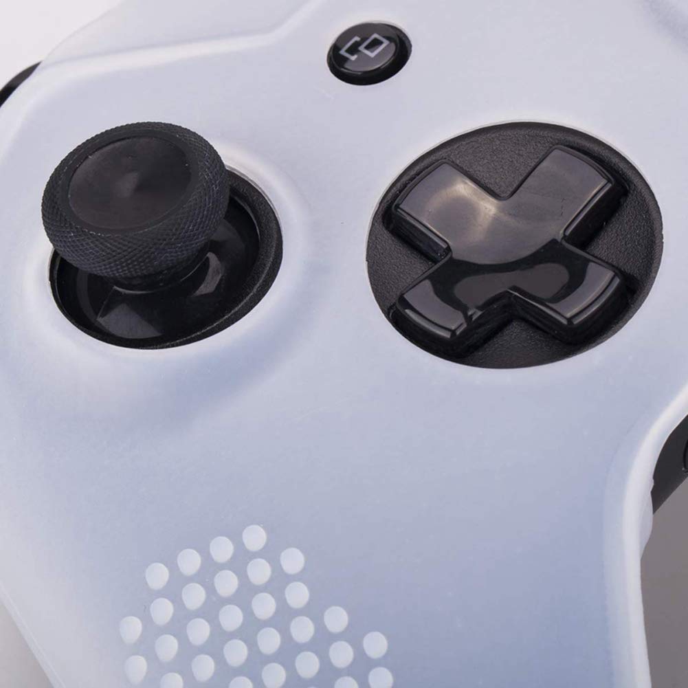 Sololife Xbox One Controller Skin Grip Silicone Case Anti-Slip Protective Grip Cover for Xbox One S & One X Controller with 2 Thumb Grips