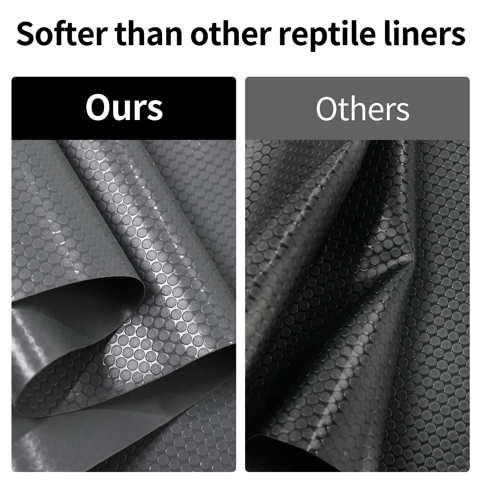 Reptile Carpet, Bearded Dragon Tank Accessories, Terrarium Liner Bedding, Non-Adhesive Reptile Substrate Mat for Bearded Dragon, Leopard Gecko, Snake, Lizard, Tortoise, Iguana Reptile Tank(18x36")