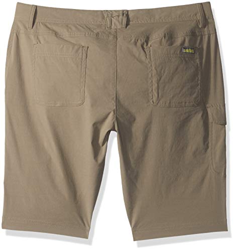 Solstice Apparel Women's Stretch Roll Up Short, Bark, 14